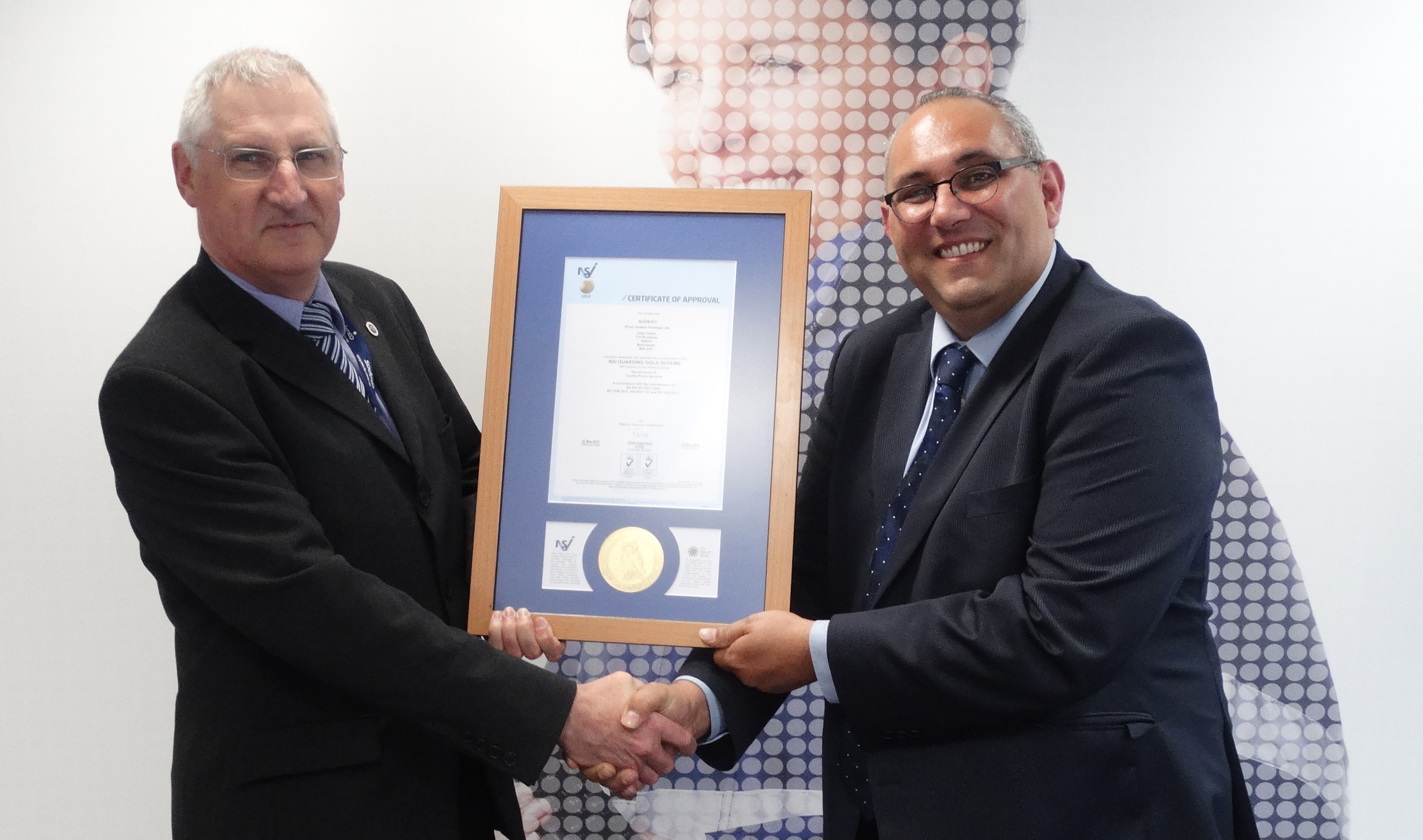 NSI CEO Richard Jenkins (left) and Sodexo’s Simon Pears – Risk Xtra