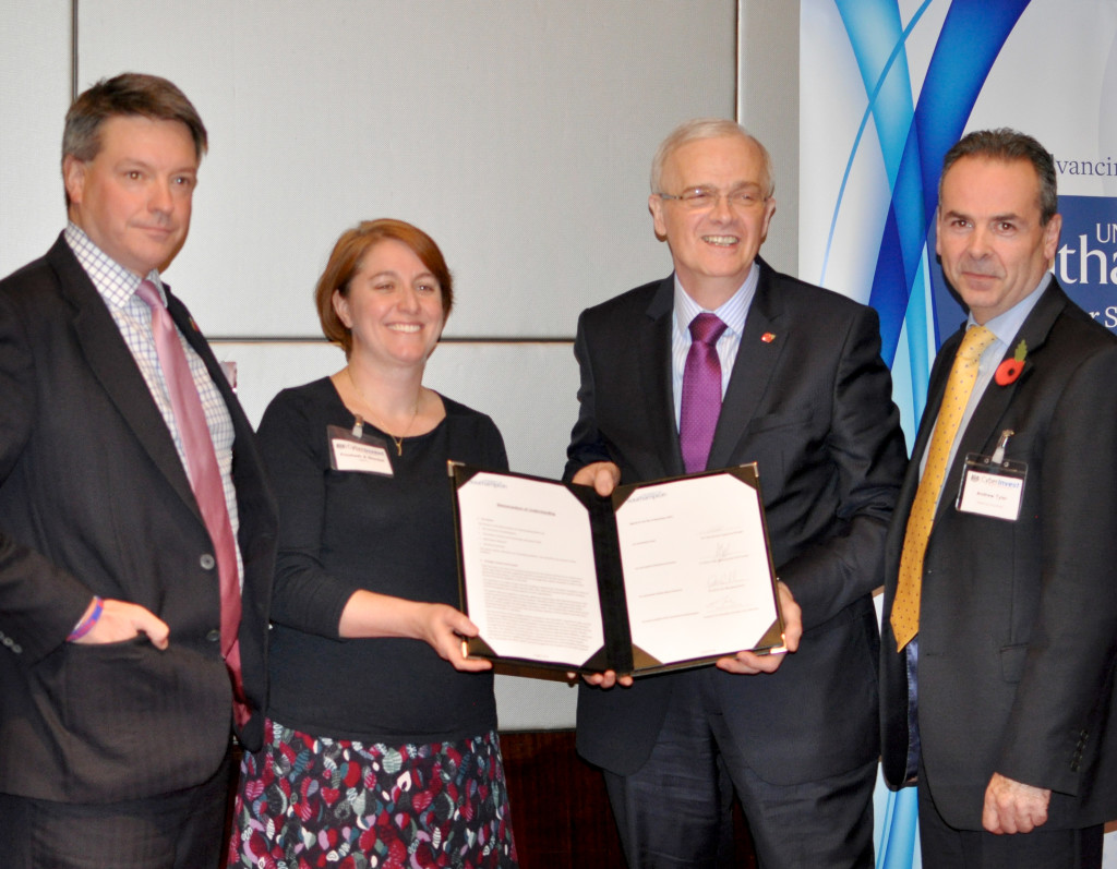 Left to Right: David Cole (managing director, Roke), Dr Elizabeth ...