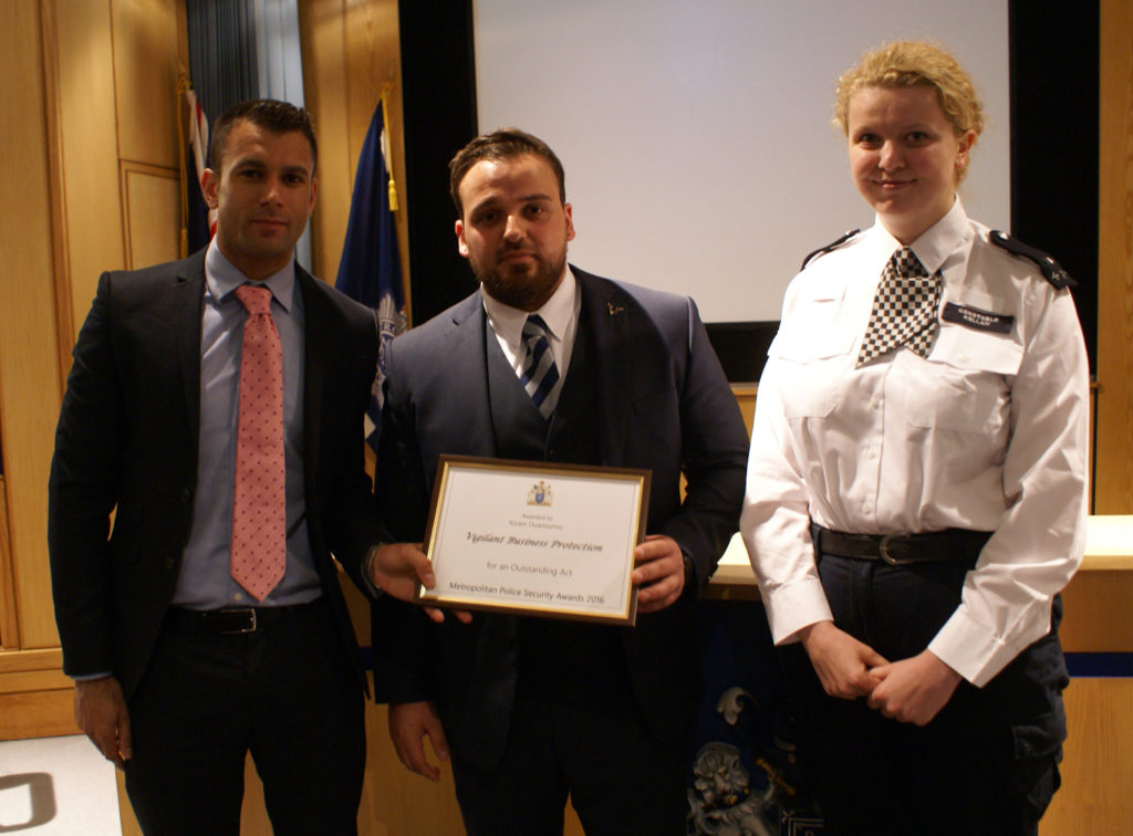 Left to Right: Chief Inspector Roy Smith presents the Award for ...